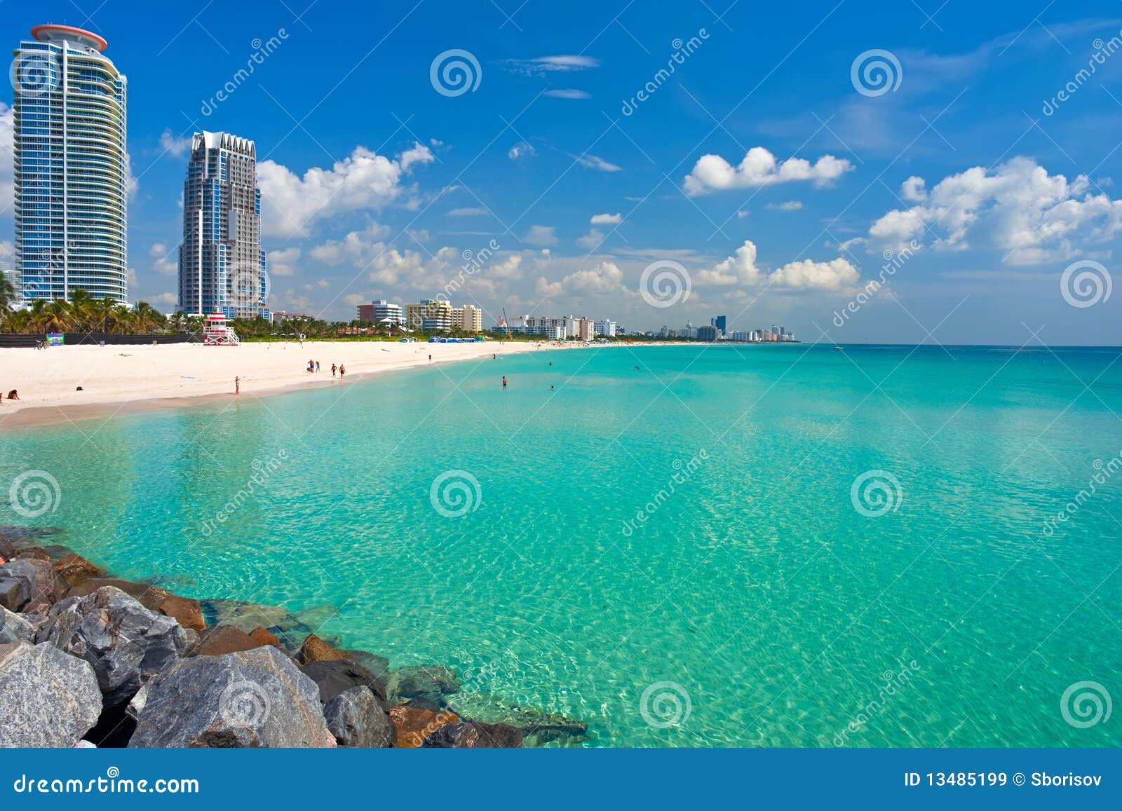 Playa del sur imagen de archivo. Imagen de vibrante, cielo - 13485199