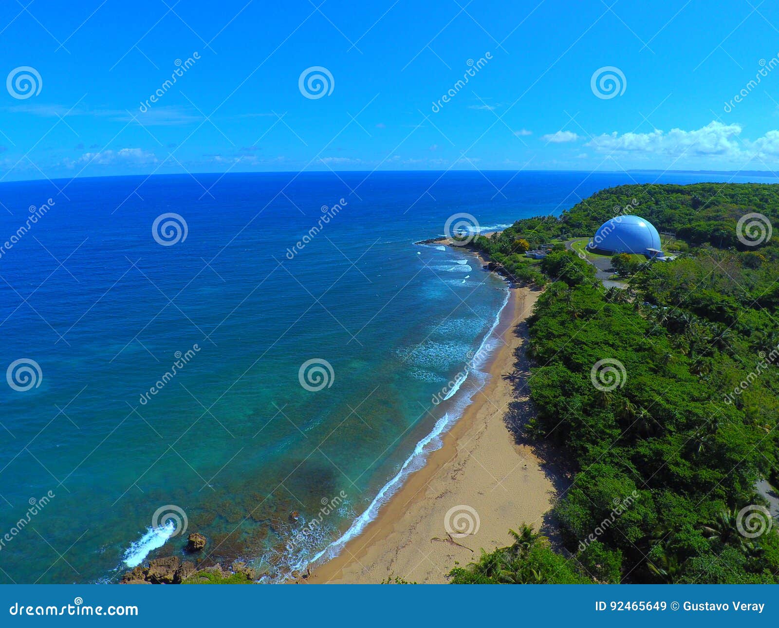 Playa Domes stock image. Image of domes, beach, rico - 92465649
