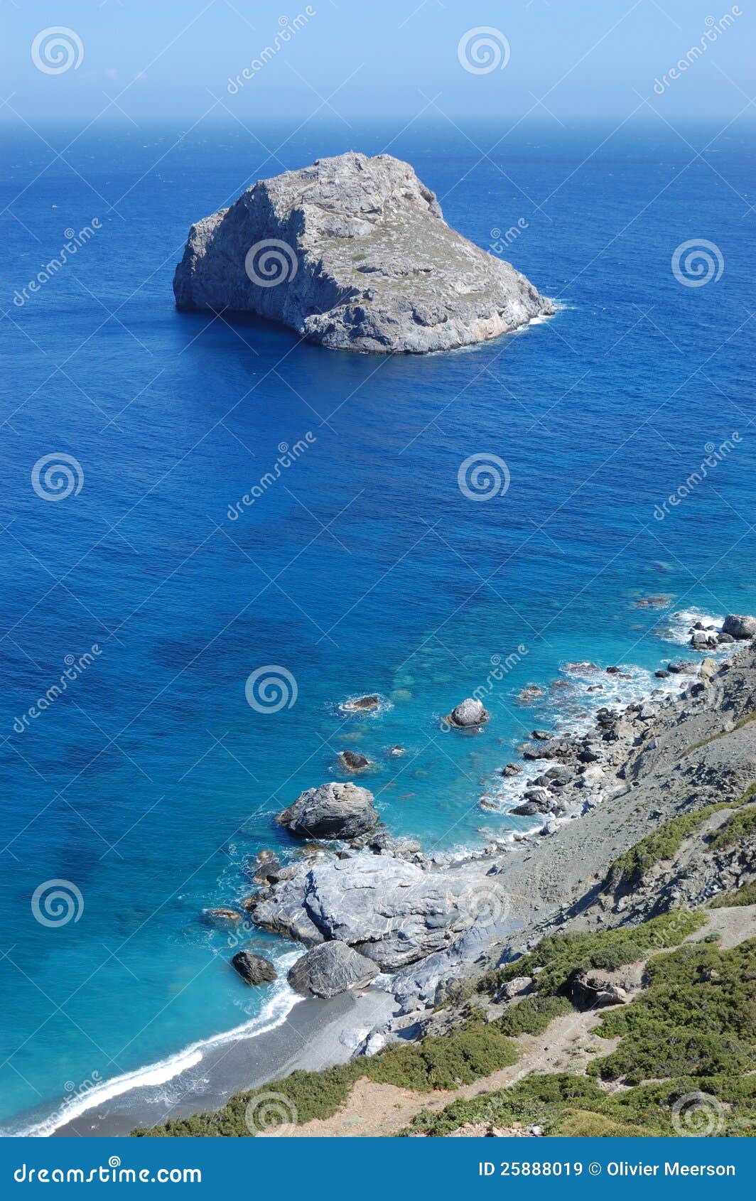 Playa Griega, Isla De Los Amorgos Imagen de archivo - Imagen de viaje ...