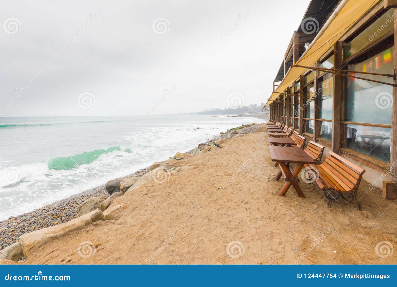 Playa Lima Peru De Barranco Imagen de archivo editorial - Imagen de ...