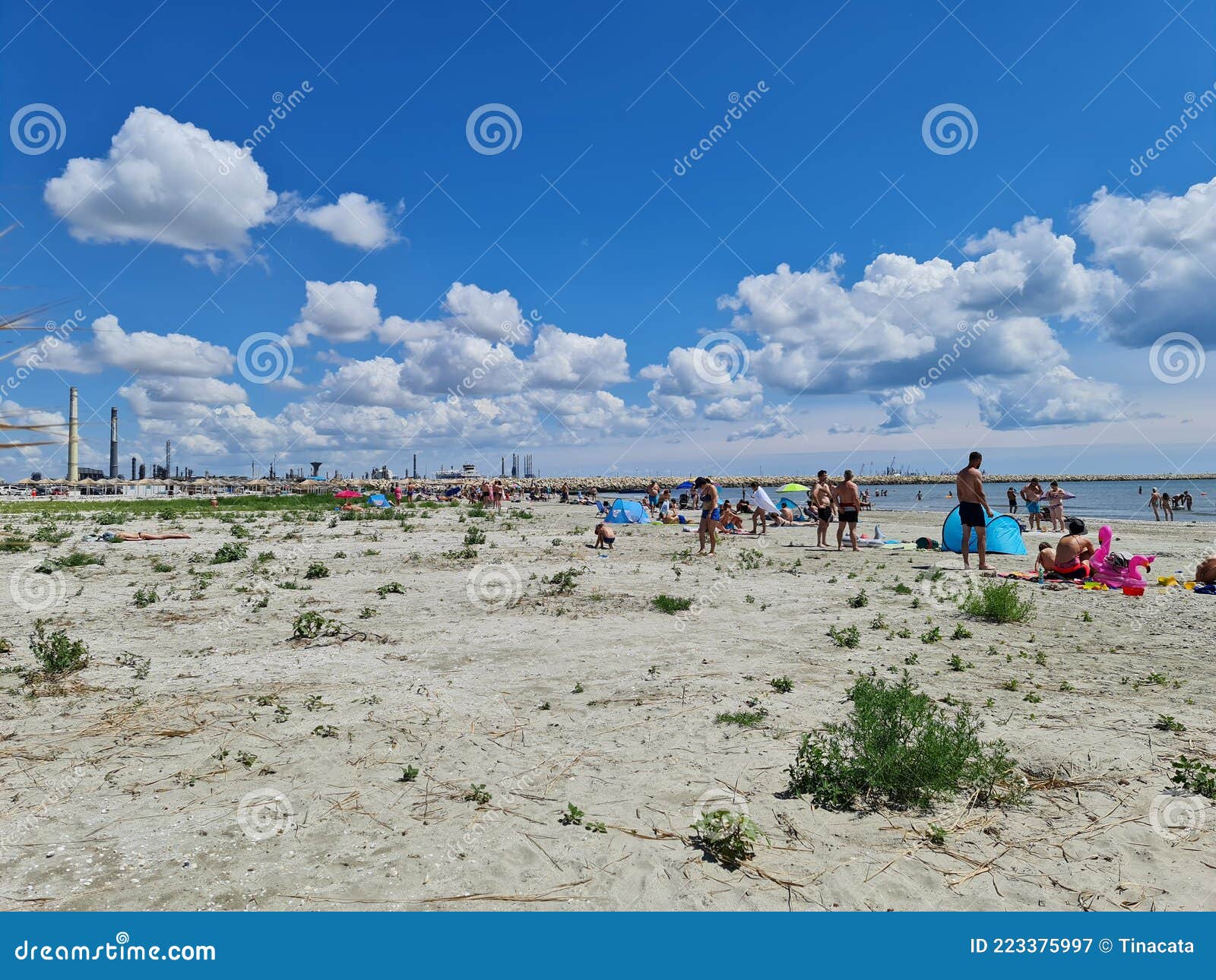 Playa Navodari Constanta Romania Fotografía editorial - Imagen de arena ...