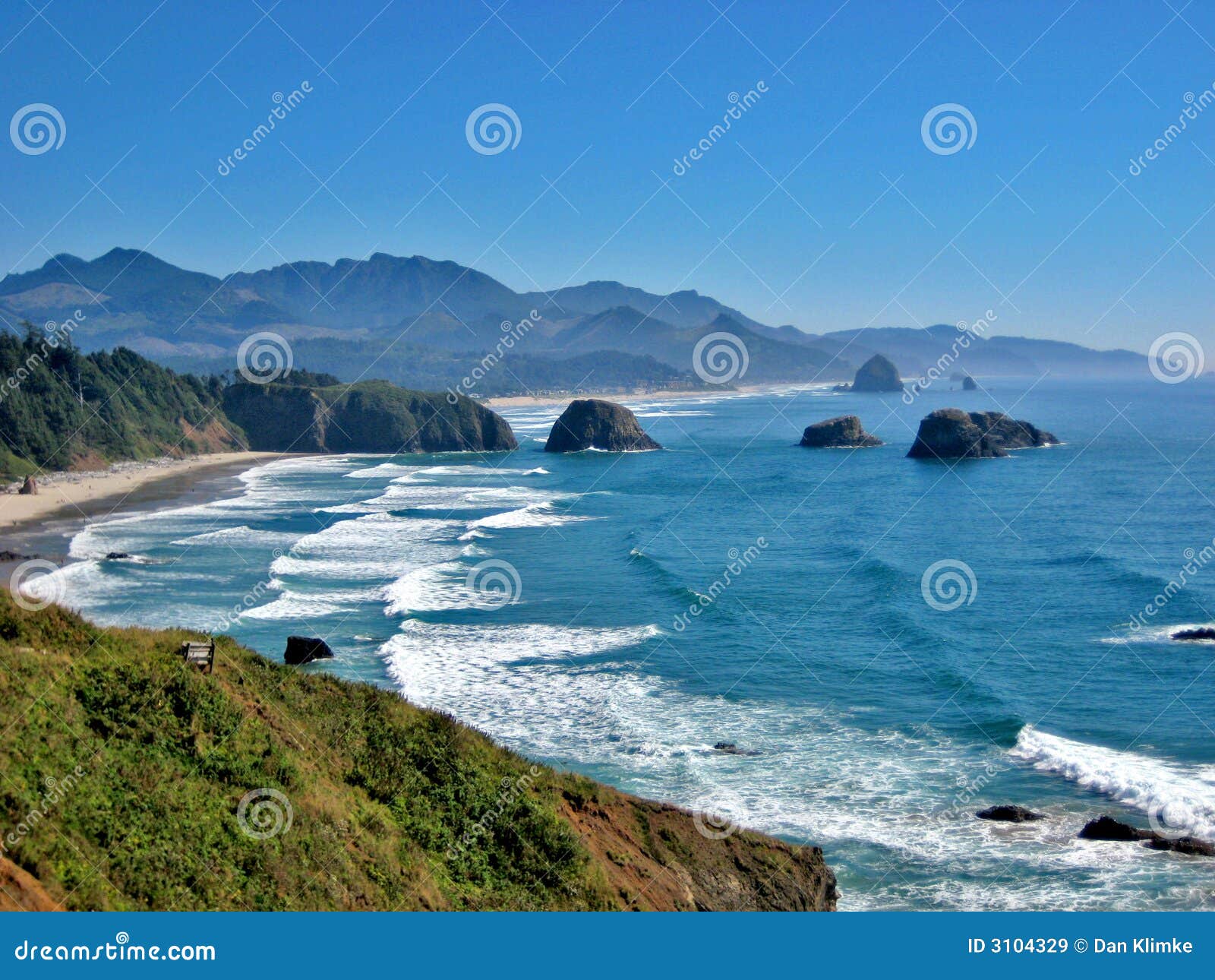 Playa Oregon del cañón imagen de archivo. Imagen de parque - 3104329