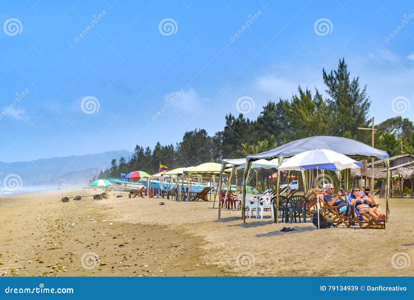 Playa Santa Elena Ecuador De Olon Imagen de archivo editorial - Imagen ...