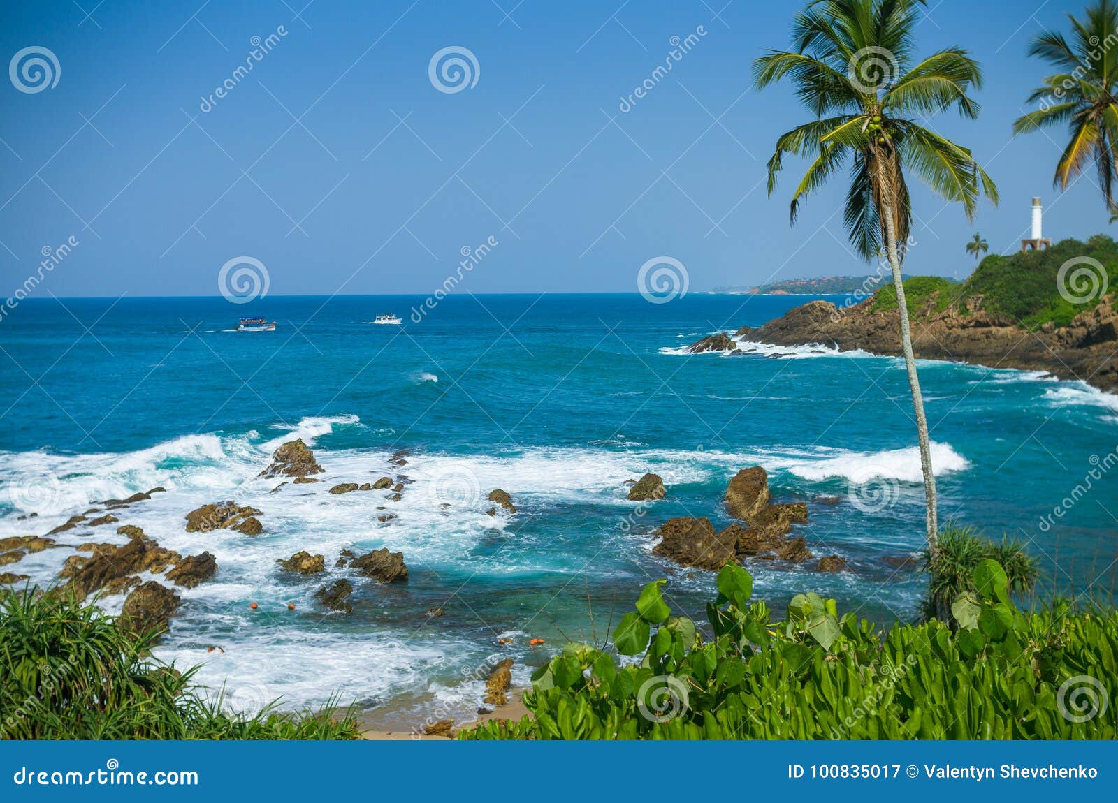 Playa Secreta En Mirissa, Sri Lanka Imagen de archivo - Imagen de costa ...