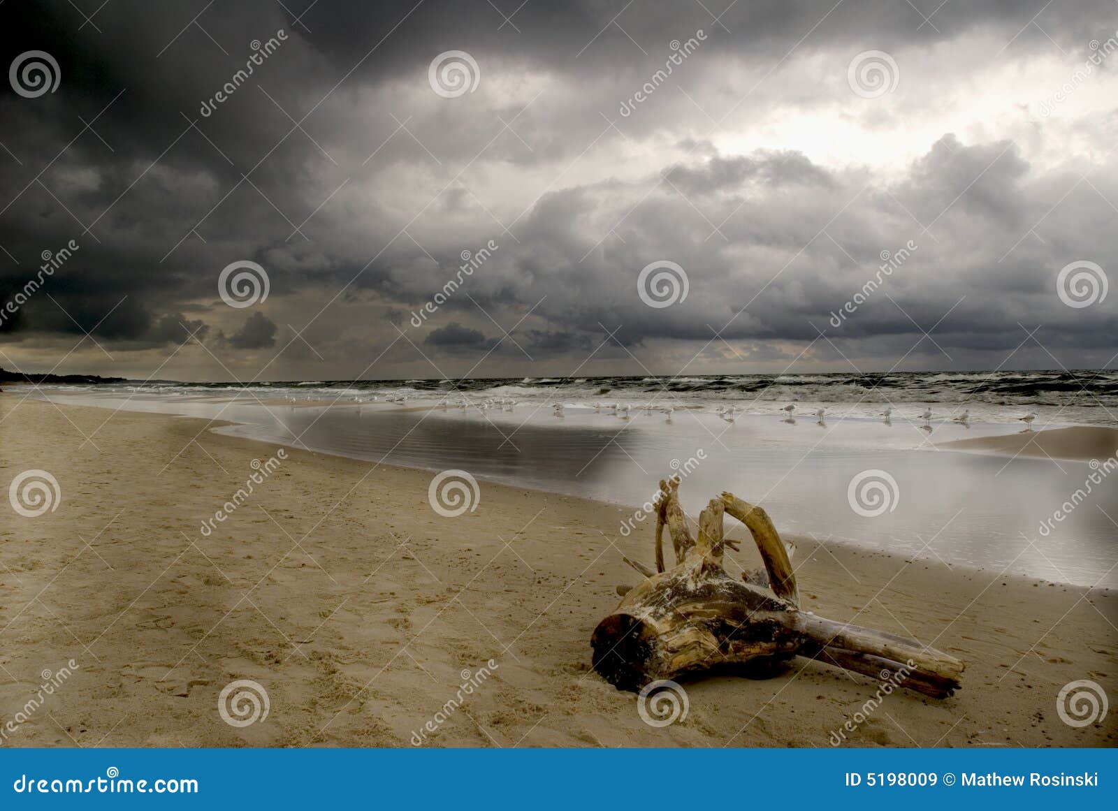 Playa tempestuosa imagen de archivo. Imagen de agua, negro - 5198009