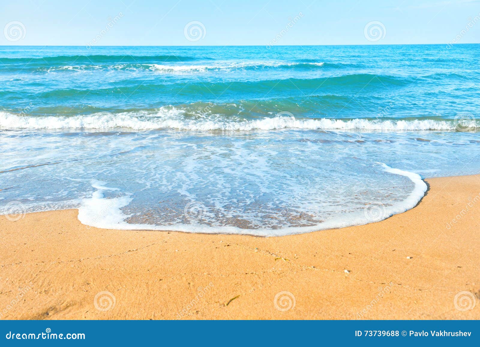 Playa Tropical Con La Arena Y El Mar Foto de archivo - Imagen de orilla ...