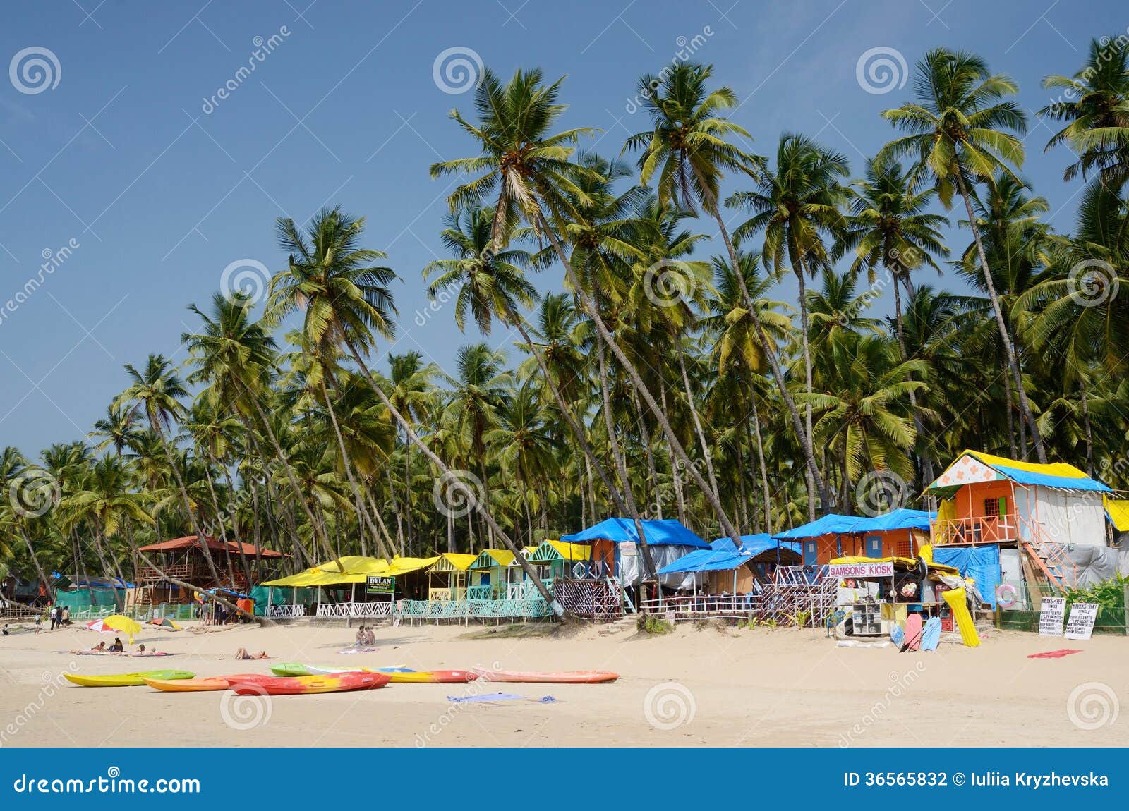 Playa Tropical De Palolem En Goa, La India Fotografía editorial ...