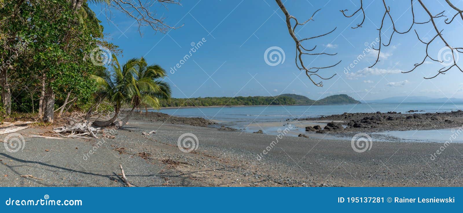 Playa Tropical En La Isla Cebaco De Panama Imagen de archivo - Imagen ...