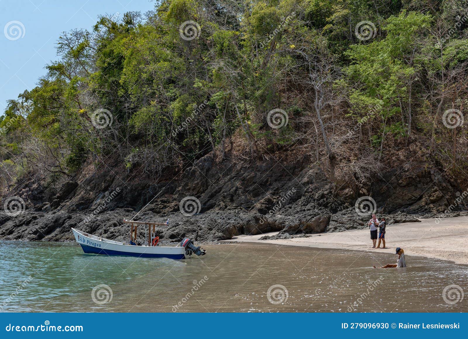 Playa Tropical En La Isla Cebaco De Panama Imagen editorial - Imagen de ...
