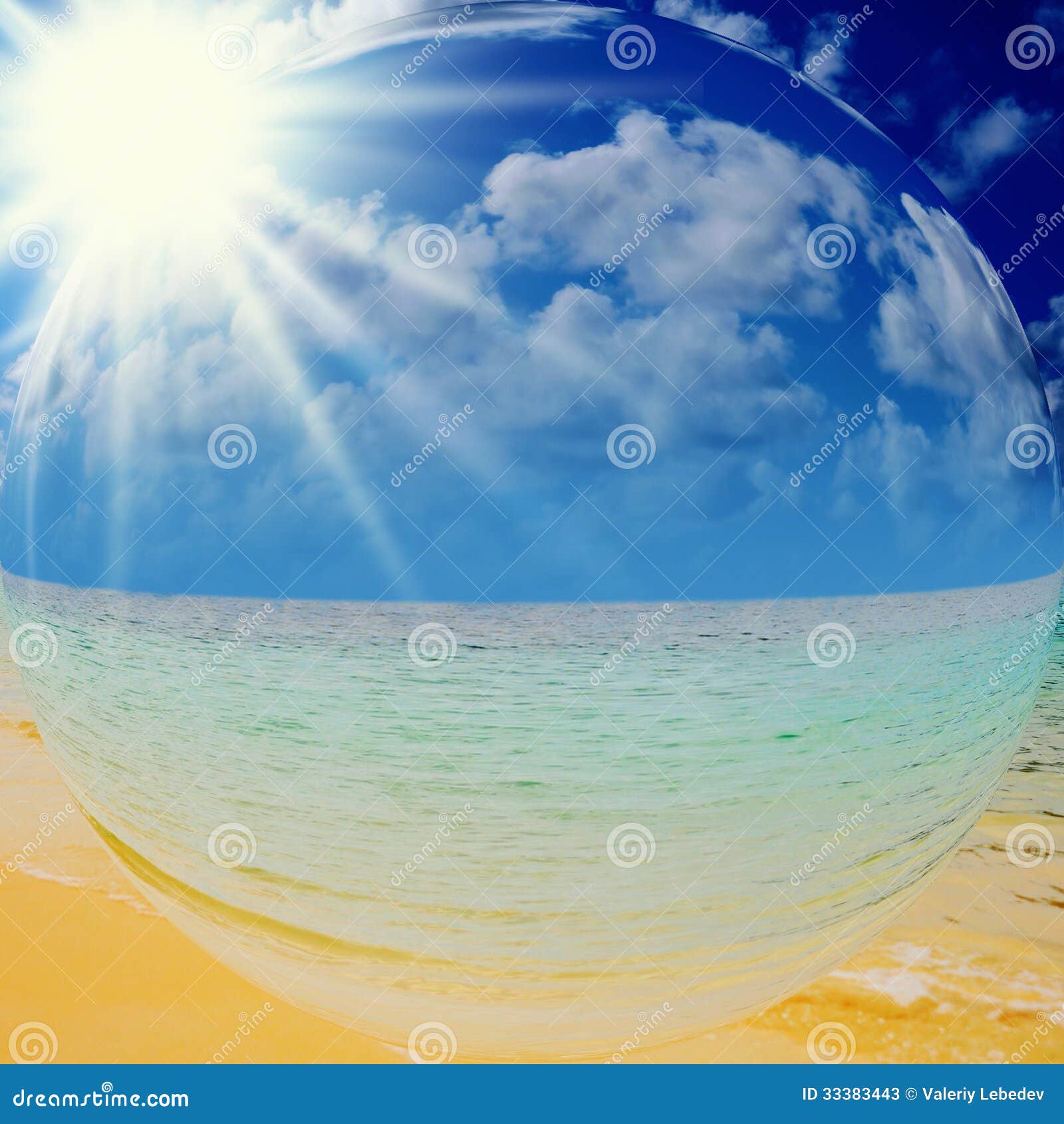 Playa Tropical Soleada En La Isla Imagen de archivo - Imagen de ...