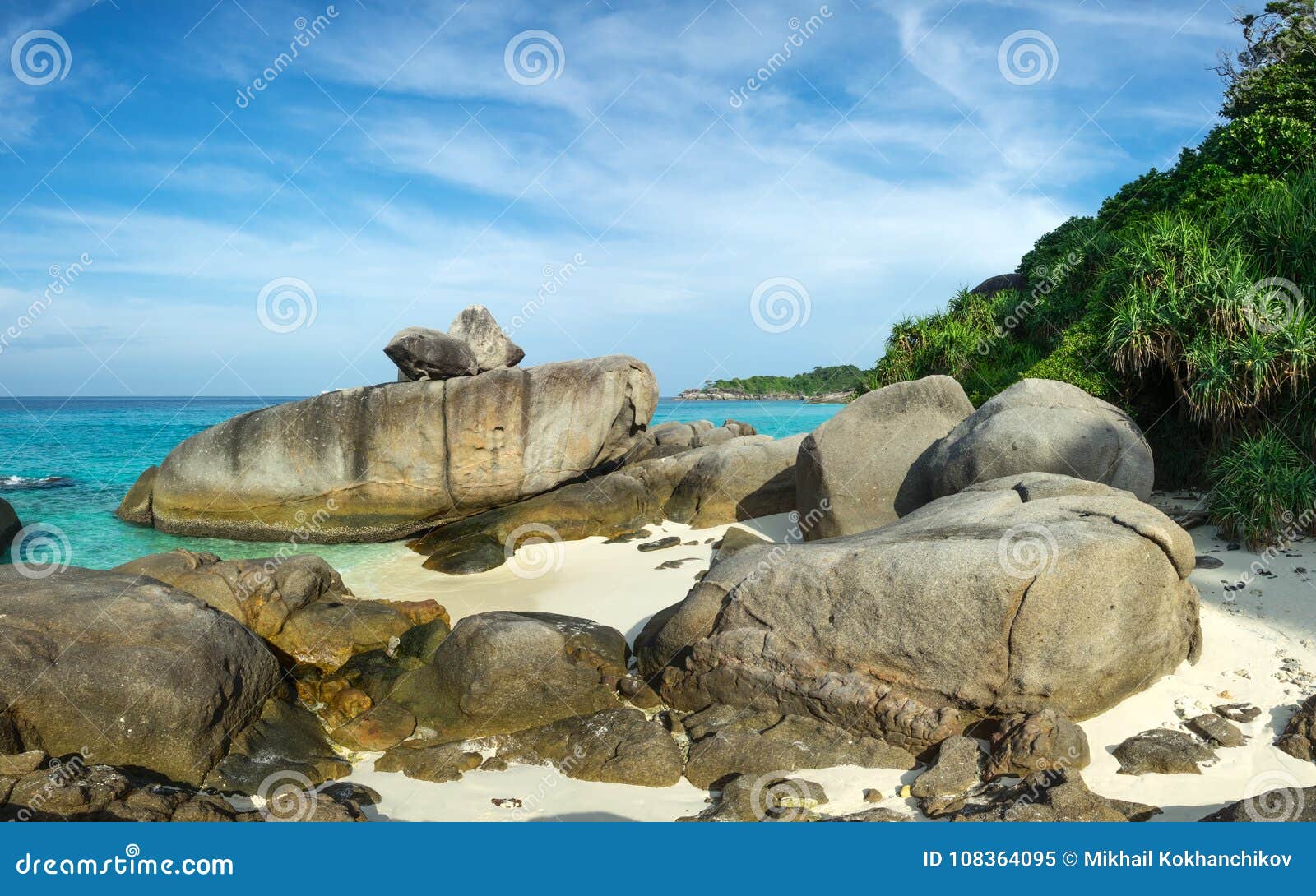 Playa Y Rocas En Las Islas De Similan Imagen de archivo - Imagen de ...
