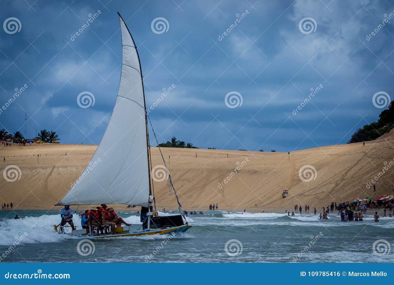 Playas Del Brasil - Genipabu RN Foto editorial - Imagen de ciudad ...