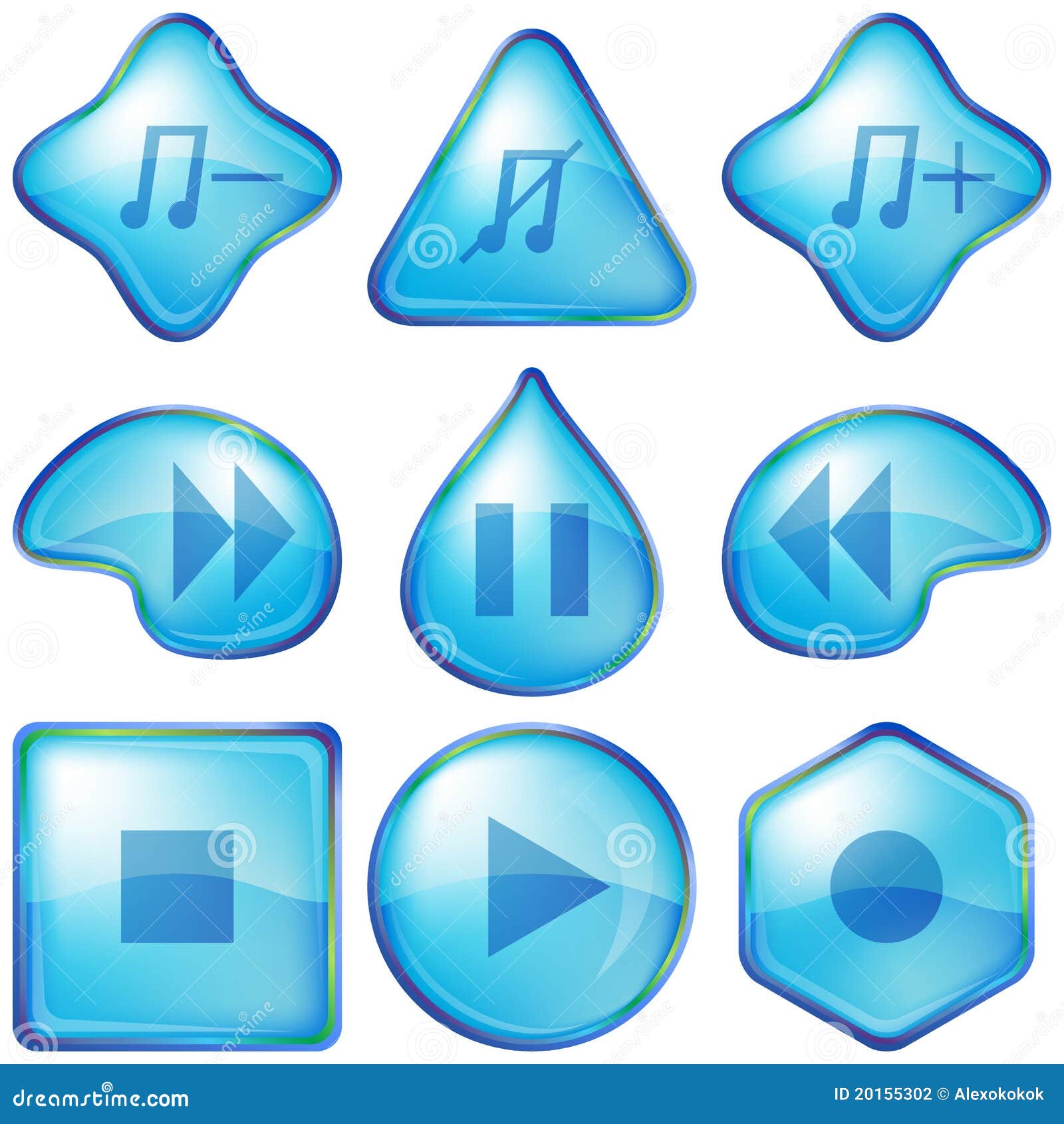 Playback buttons stock vector. Illustration of radio - 20155302