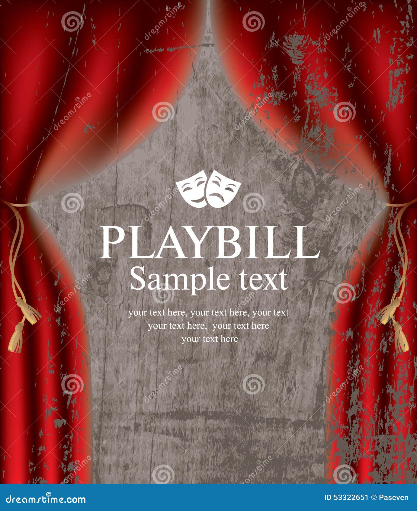 Playbill Background Royalty-Free Stock Photography | CartoonDealer.com ...