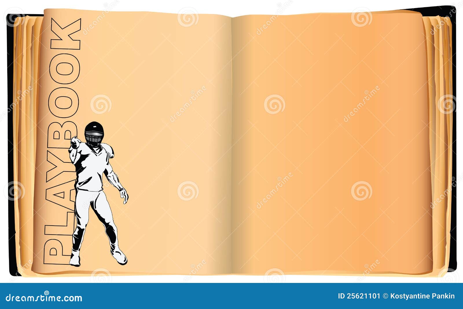 Playbook American Football stock vector. Illustration of design - 25621101