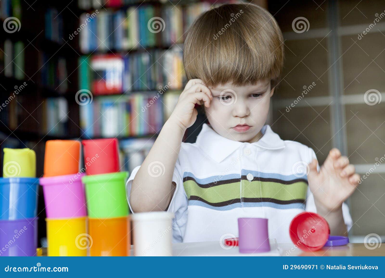 Playdough game stock image. Image of girl, plasticine - 29690971