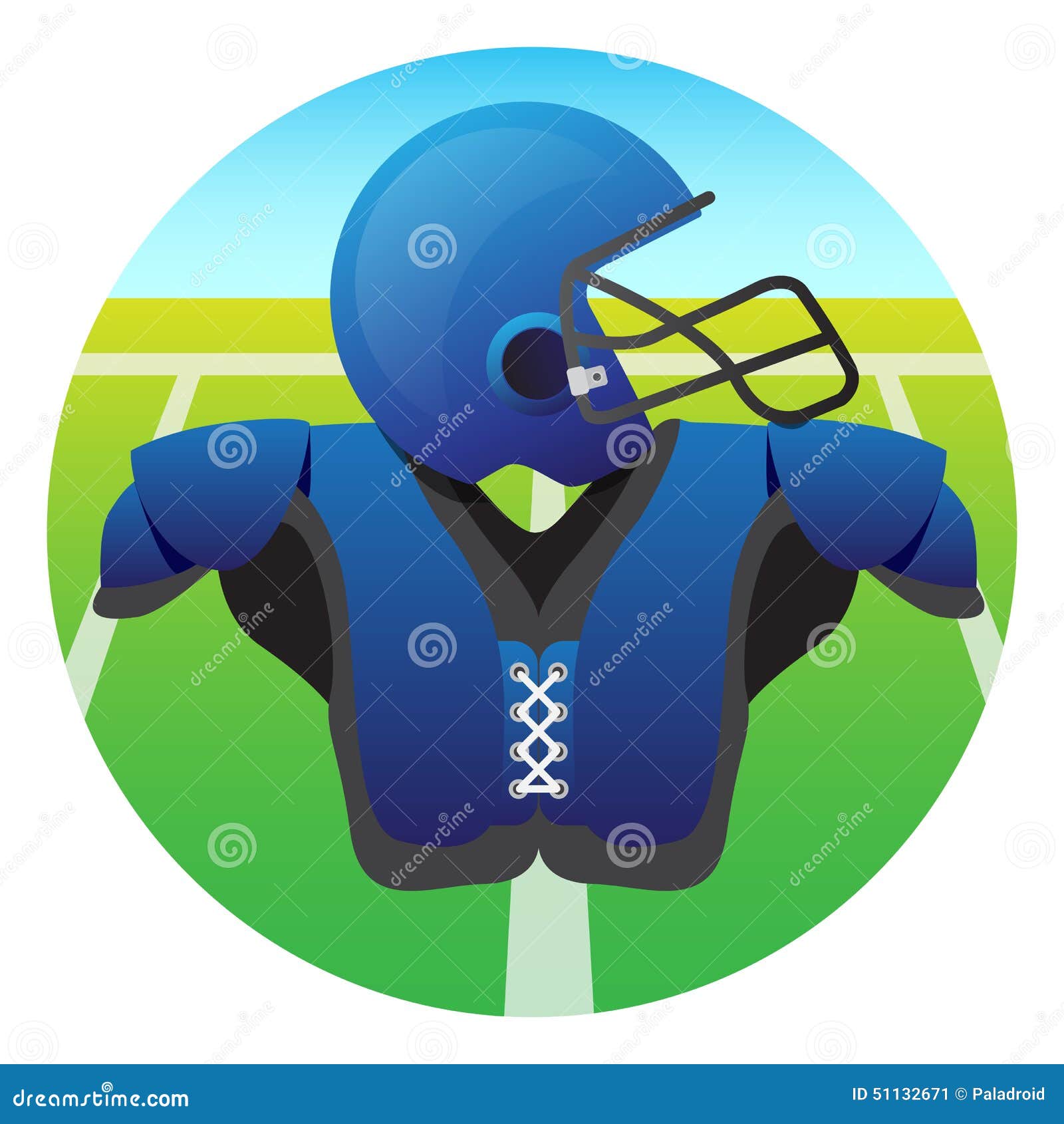 Player basic protection stock vector. Illustration of yard - 51132671