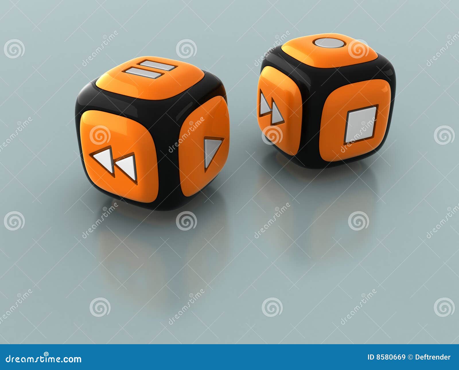 Player cubes stock illustration. Illustration of macro - 8580669