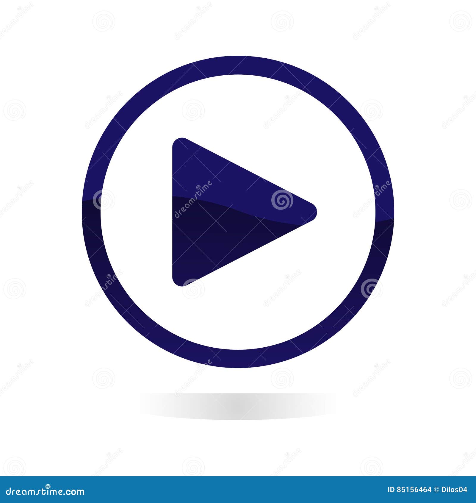 Player icon design blue stock vector. Illustration of computer - 85156464