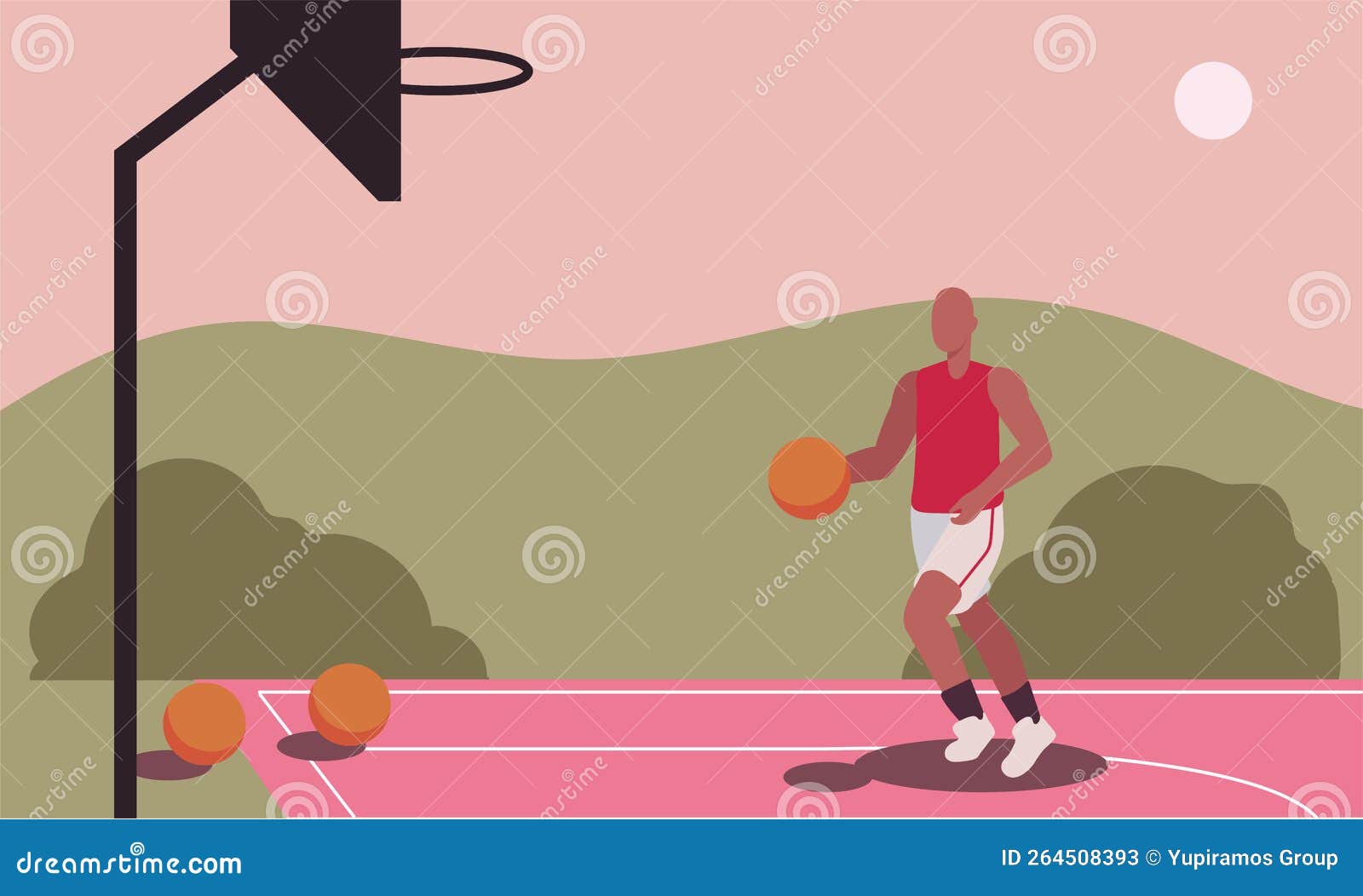 Player man basketball stock vector. Illustration of vector - 264508393