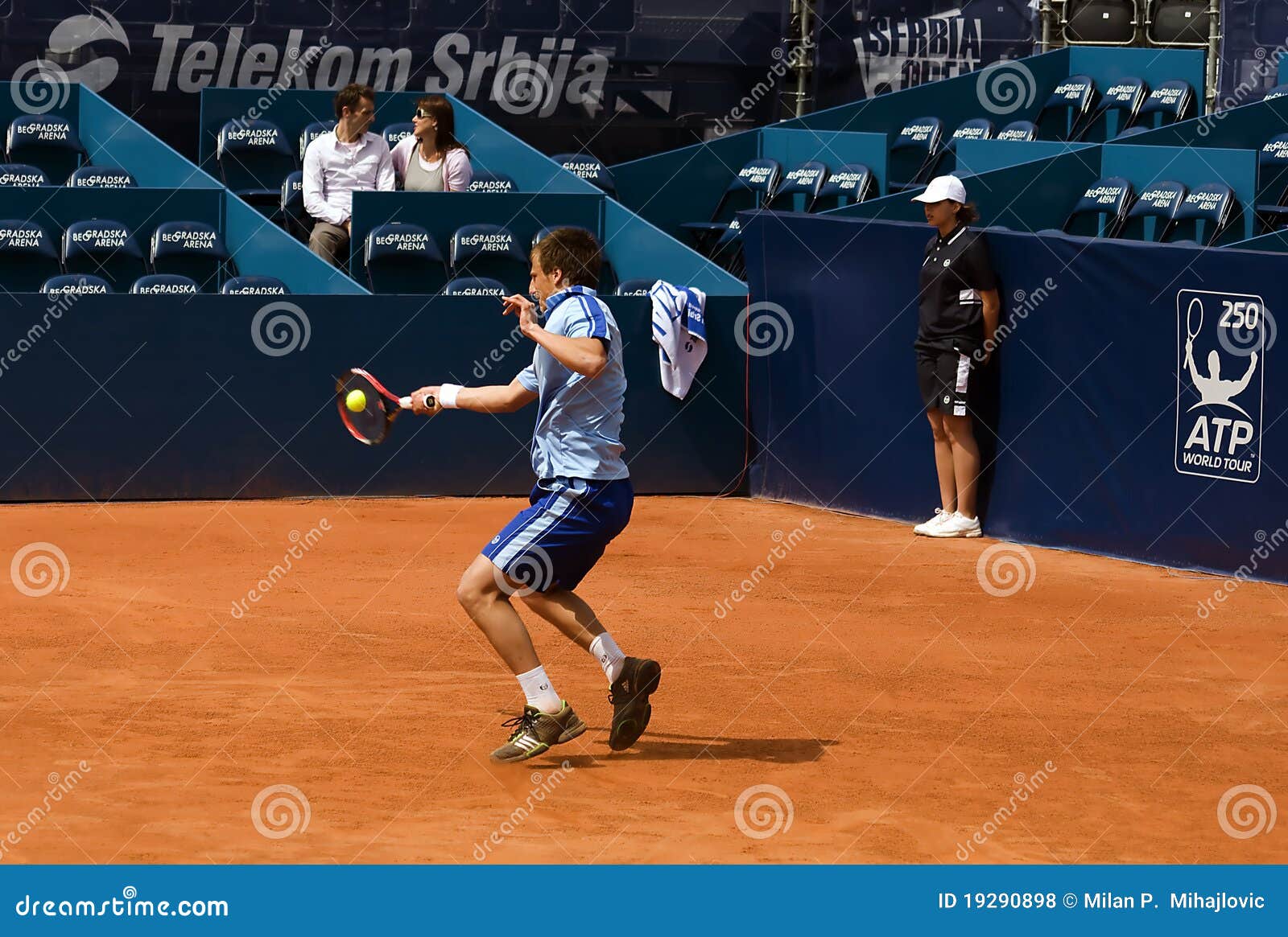 Player Mirza Basic Return a Ball Editorial Stock Photo - Image of ...
