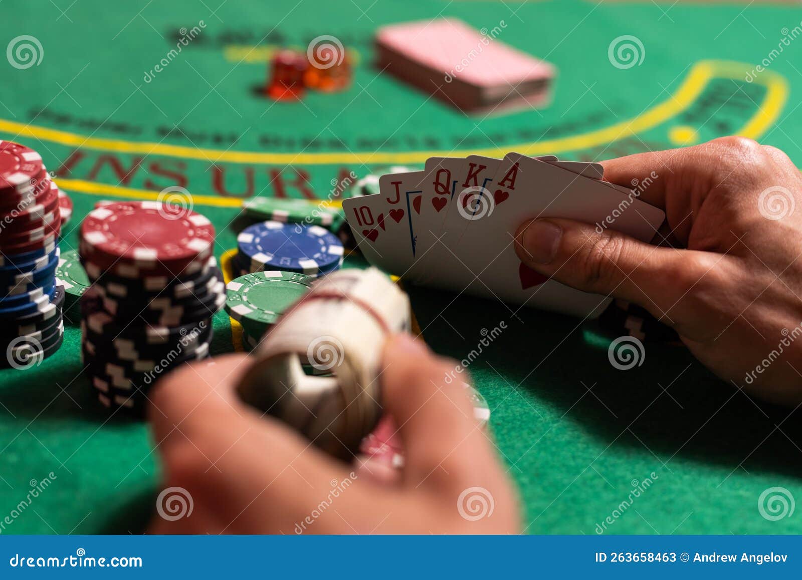 Peeking At Cards Stock Photography | CartoonDealer.com #13190948