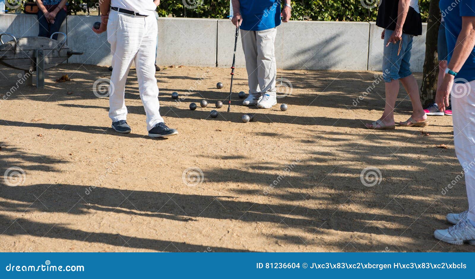 Player Playing Boules during a Tournament Stock Photo - Image of ...