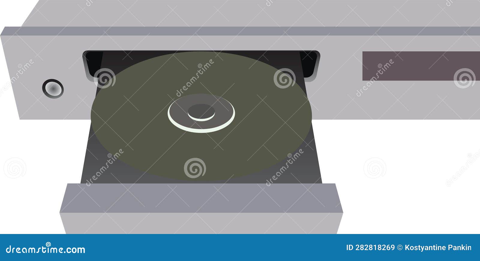 Player and Retractable CD Slot Stock Vector - Illustration of ...