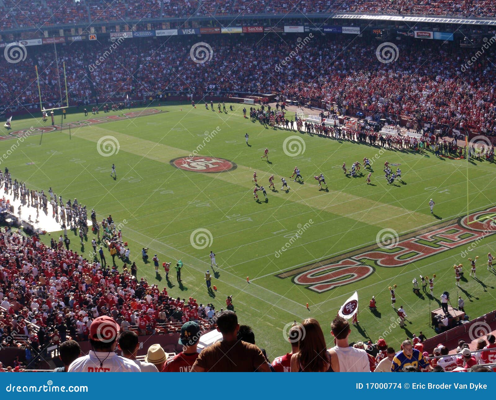 Player Running and Dodging Players during Kickoff Editorial Stock Image ...