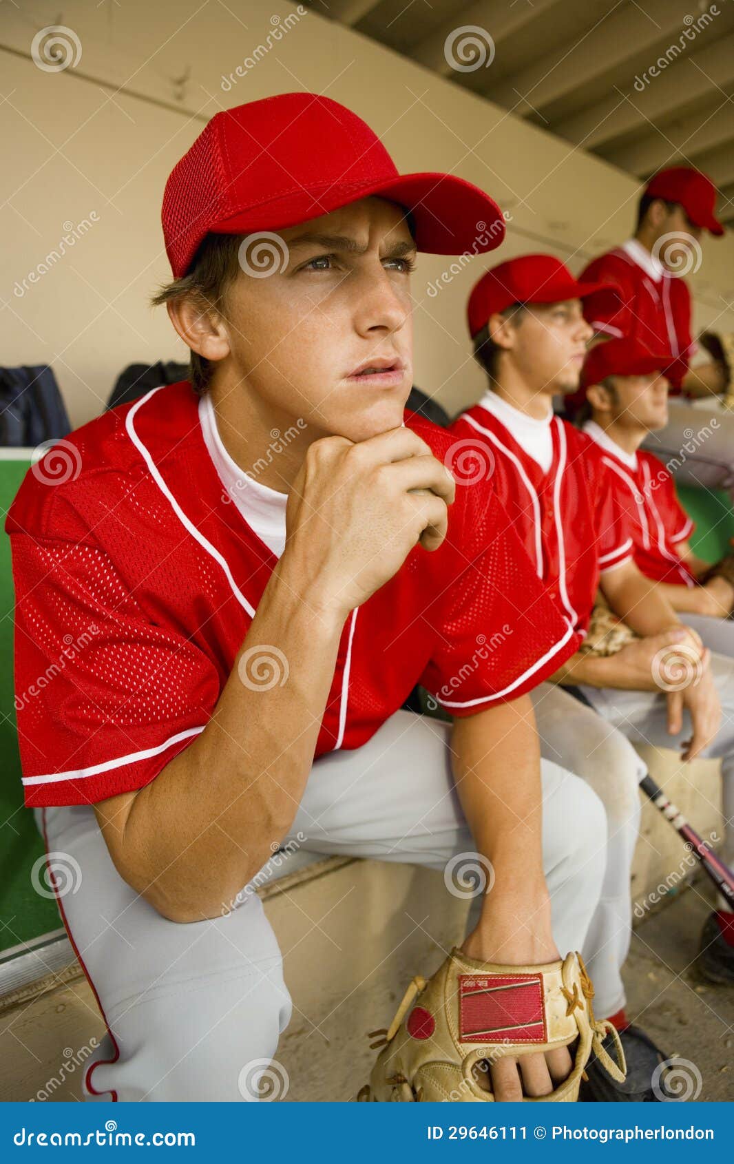 Player Watching the Match Intensely Stock Image - Image of intensely ...