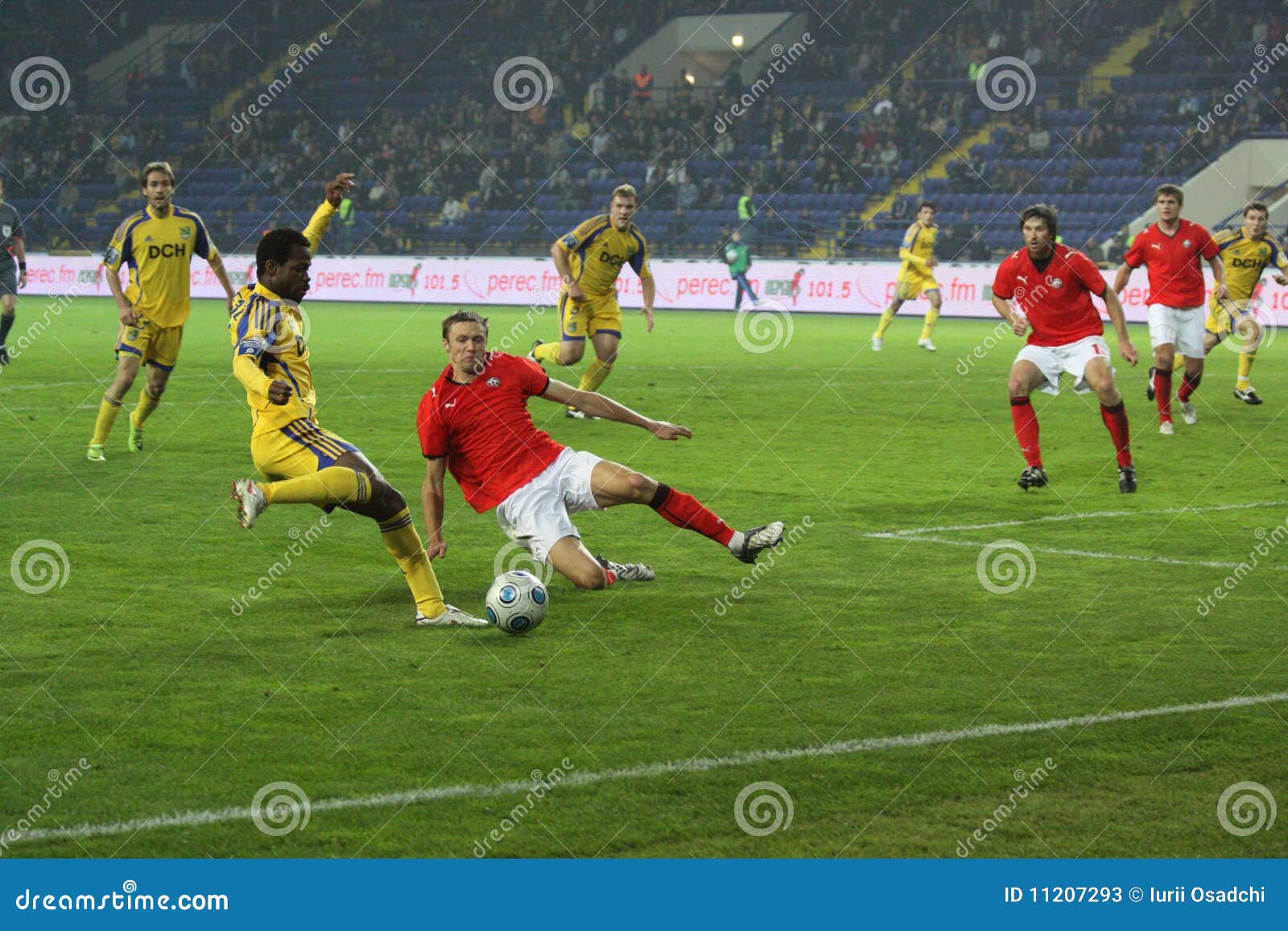 Players in action editorial stock photo. Image of green - 11207293