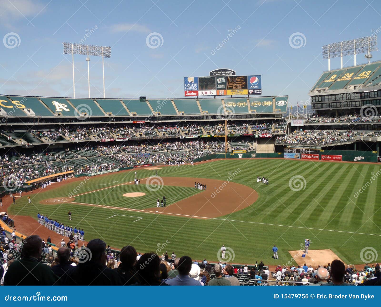Players and Fans Stand during Anthem Editorial Photo - Image of royals ...