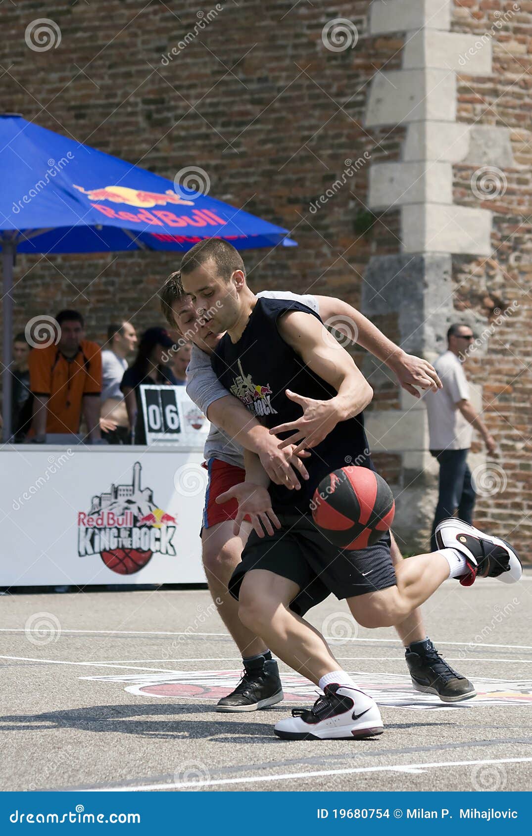 Players in Fight for Ball-1 Editorial Stock Image - Image of basket ...