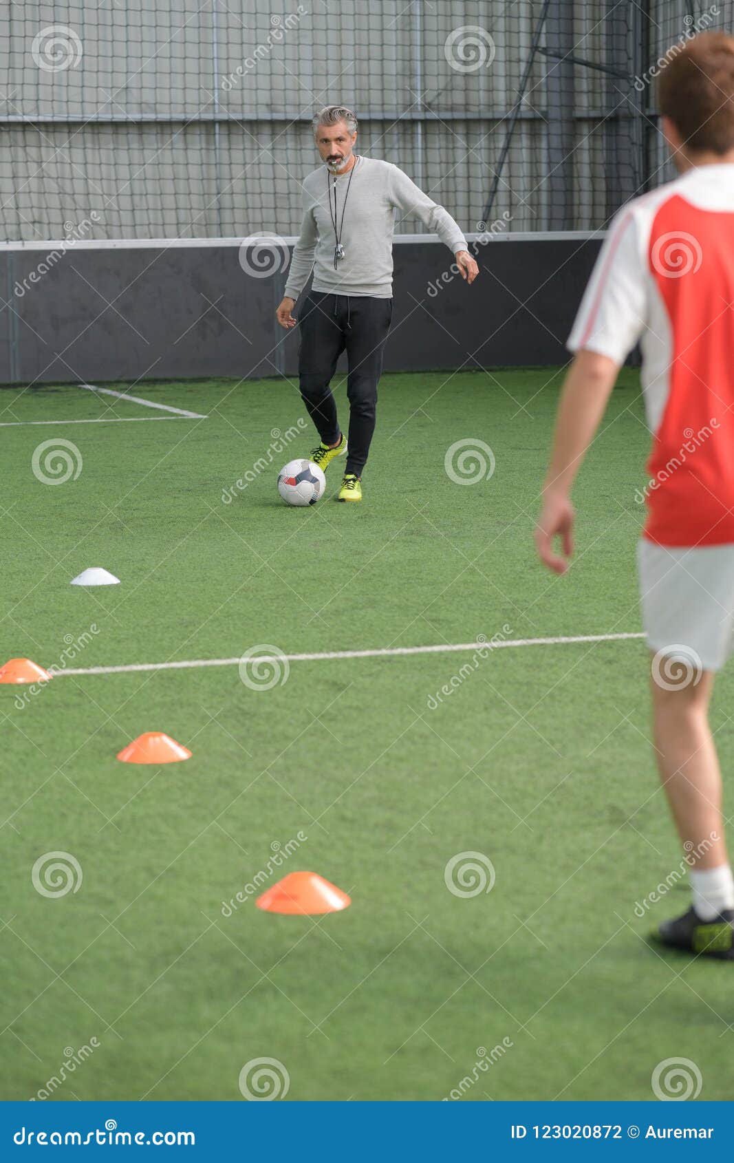 Players in futsal hall stock photo. Image of activity - 123020872