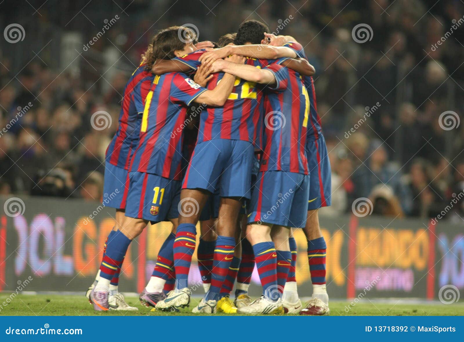 Players Group of FC Barcelona Editorial Photography - Image of futbol ...