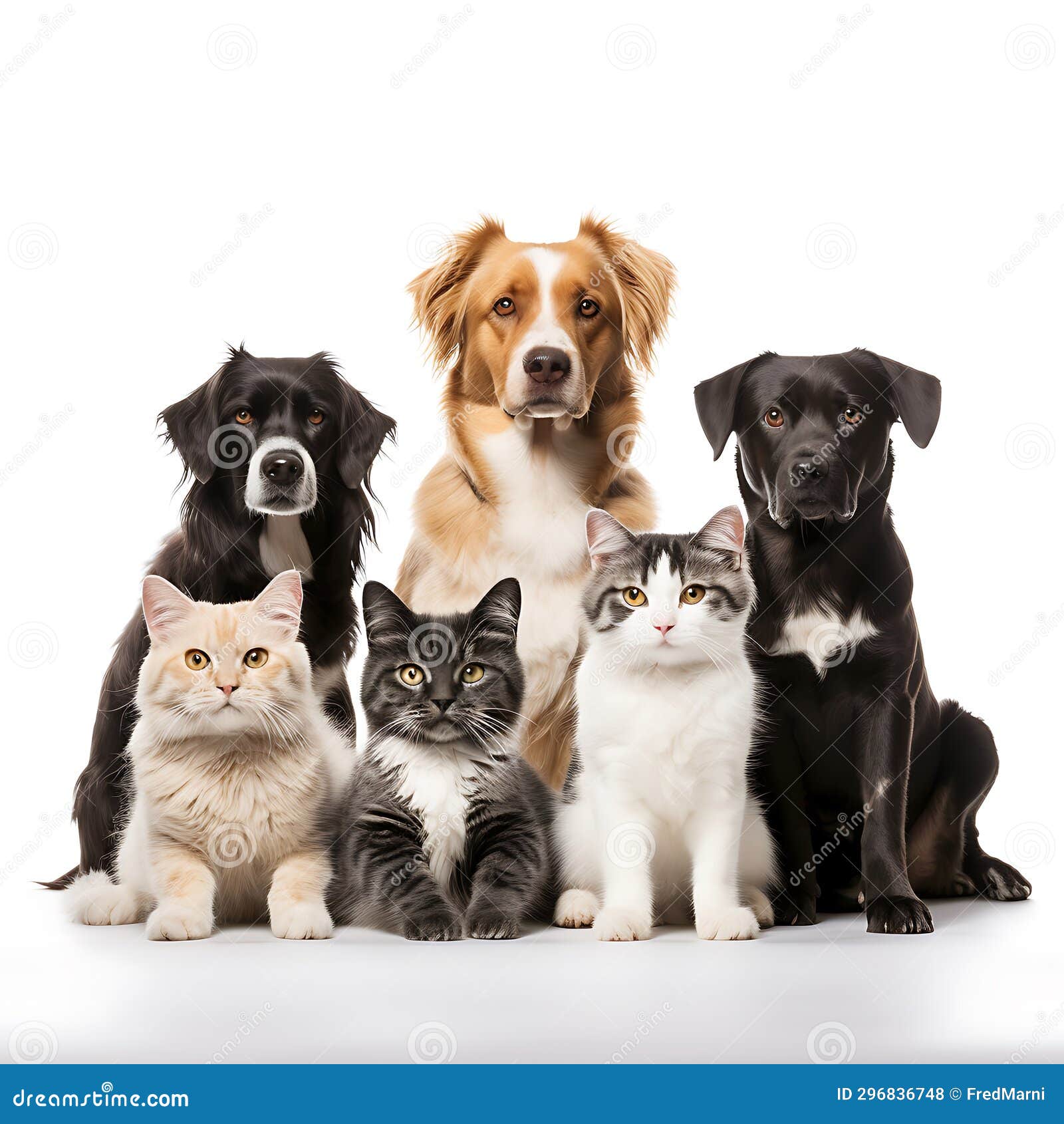 Whimsical Assembly Of Animated Animals A Colorful Vector Illustration ...