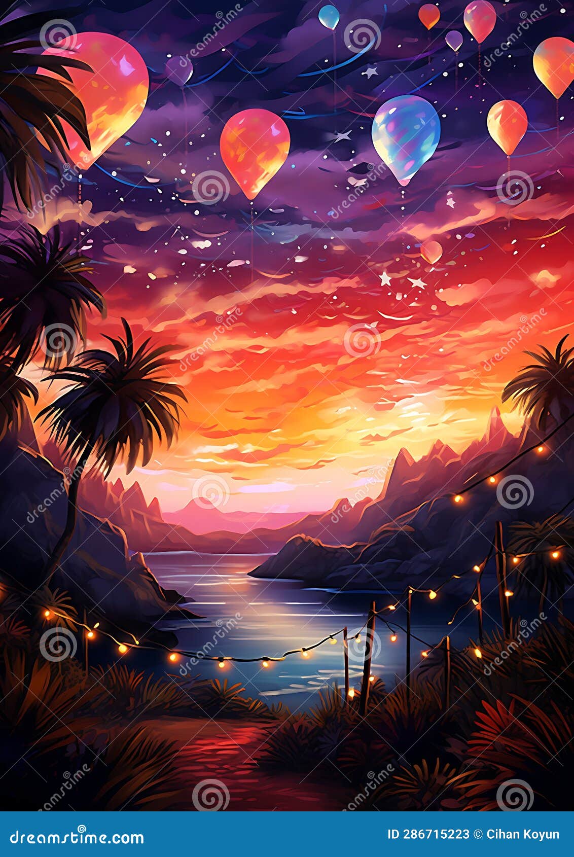 Playful backdrop themes stock illustration. Illustration of dark ...