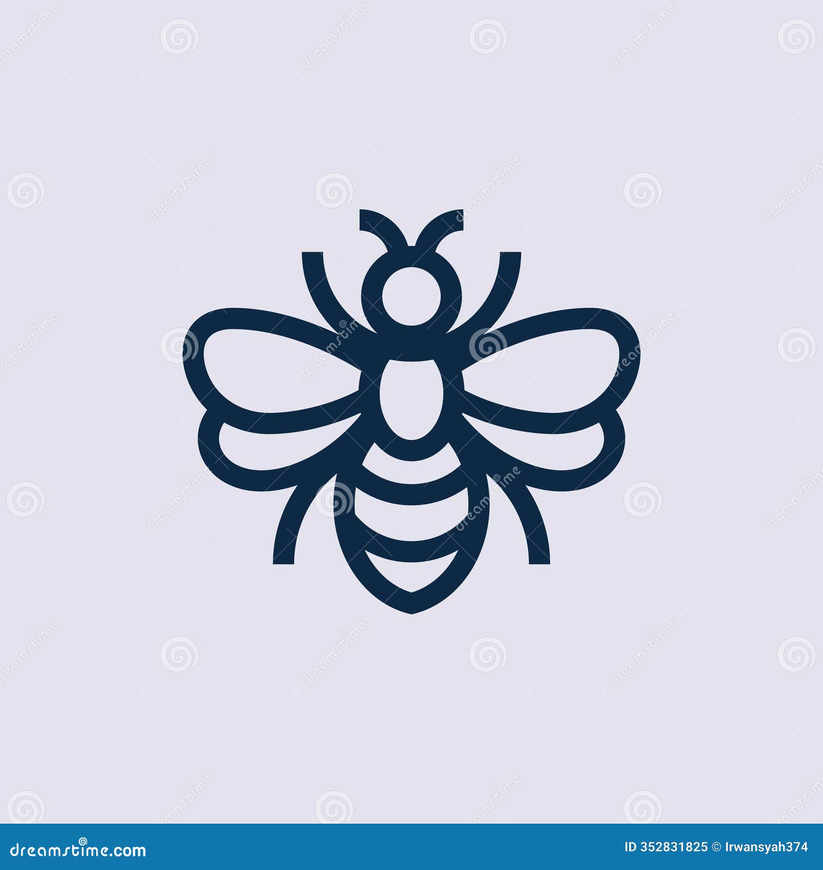 Playful Bee Logos for Fun Branding Stock Illustration - Illustration of ...