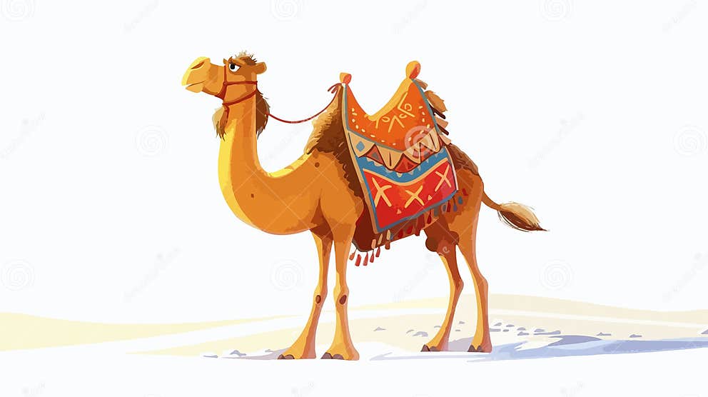 Playful Cartoon Camel Vector Illustration for Design Projects and ...