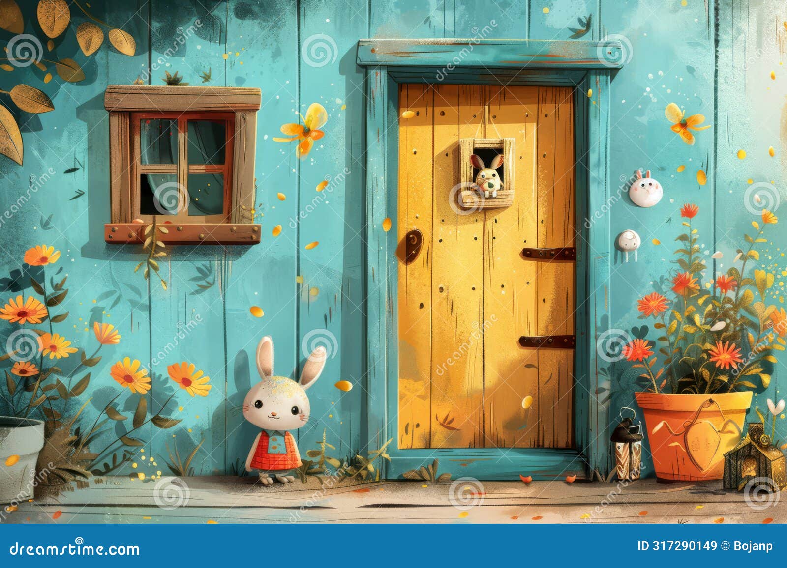 Playful Cartoon-Like Bunny Toys Bring Magic Stock Illustration ...