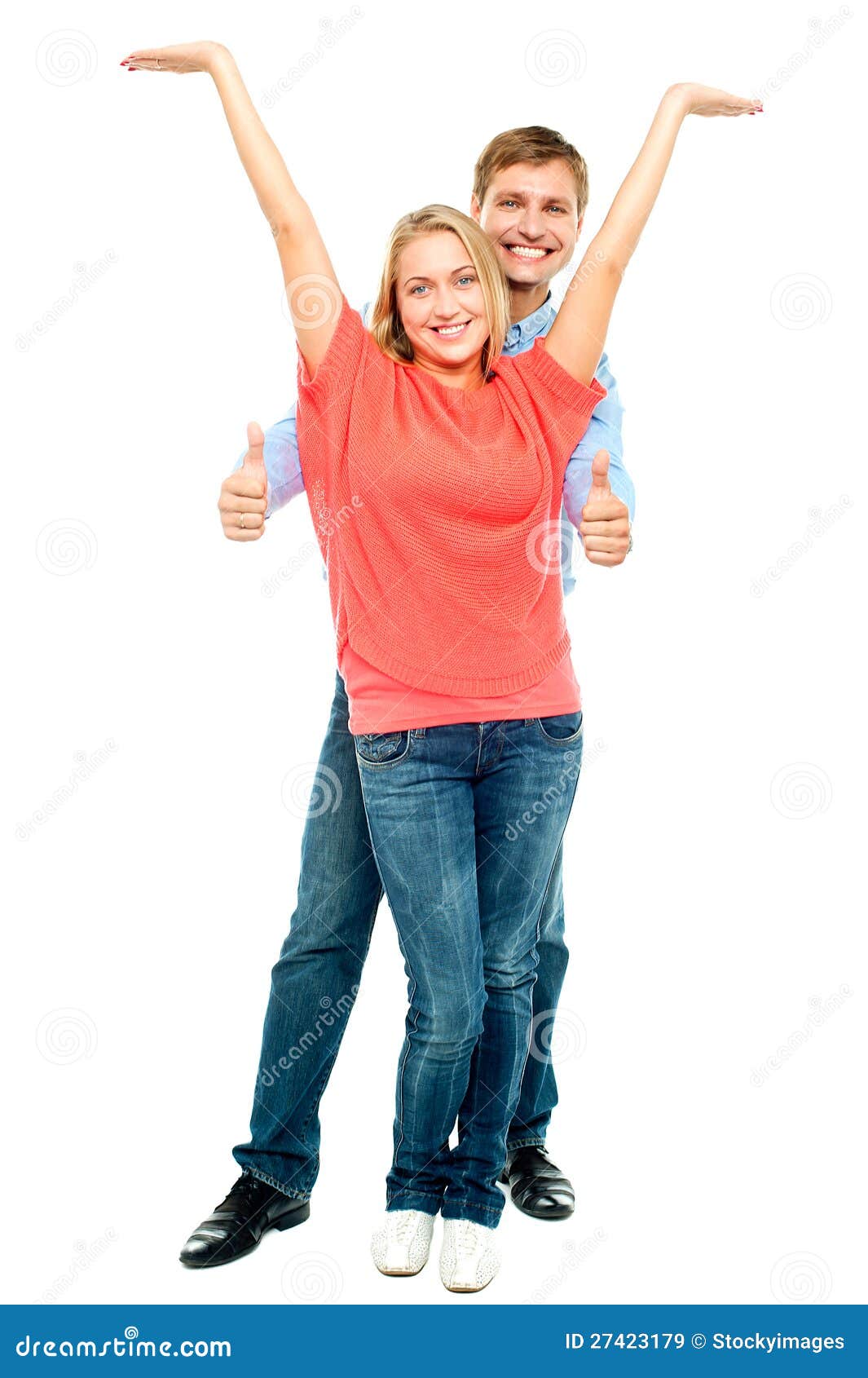 Playful Couple Goofing Around Stock Image - Image of approve ...