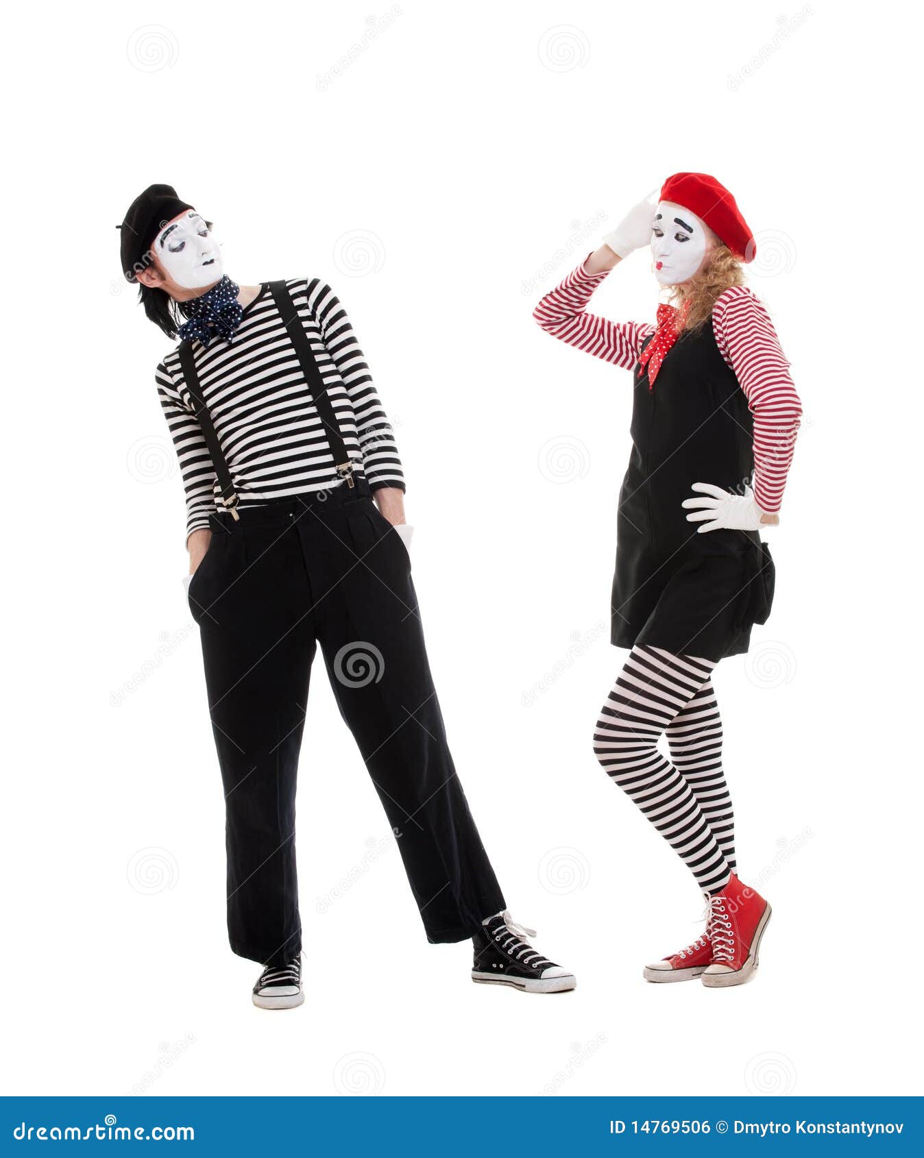Couple Of Mimes Royalty-Free Stock Photography | CartoonDealer.com ...