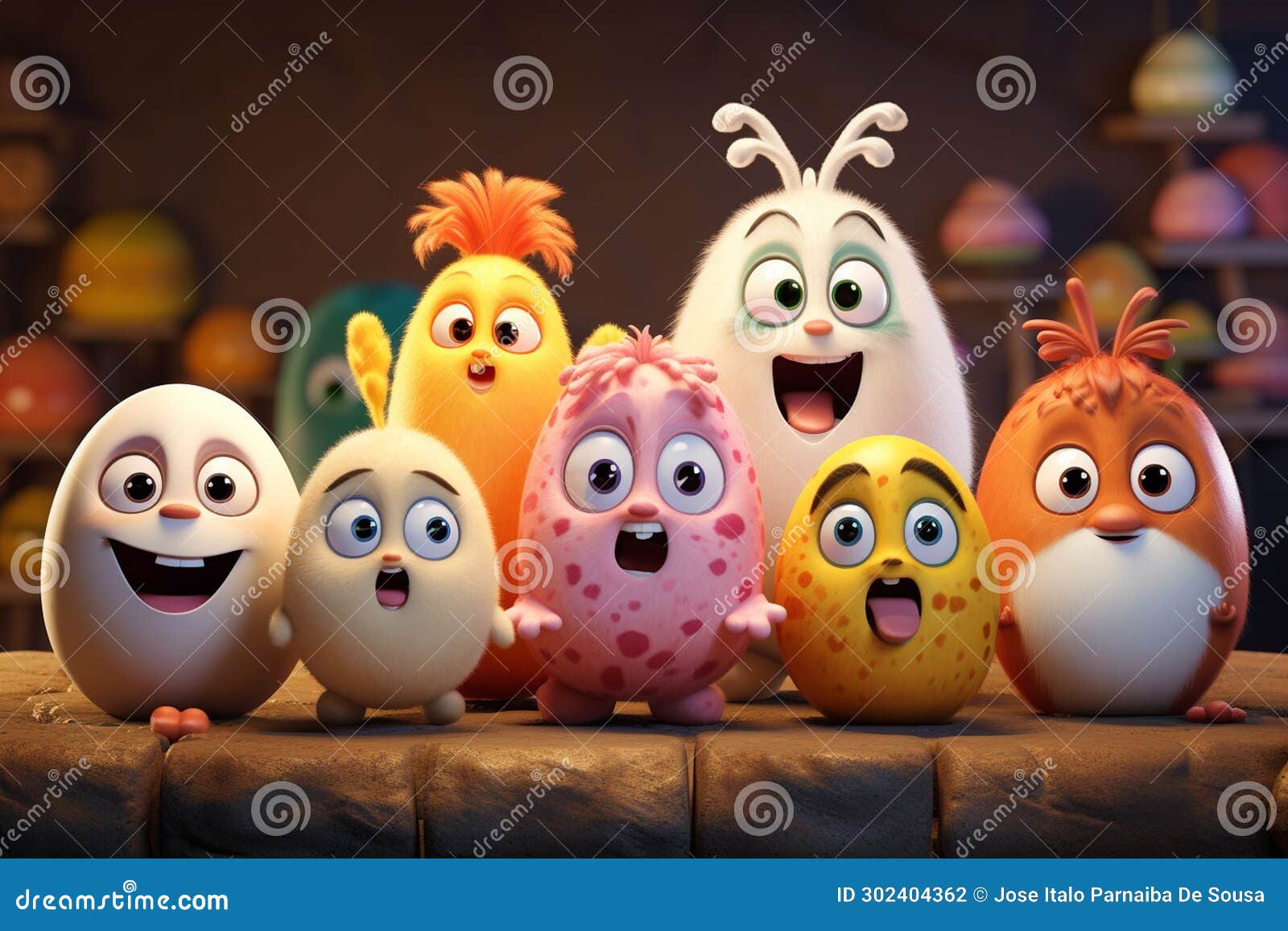 Playful Easter Egg Characters Engaged in Various Stock Illustration ... Playful Easter Egg Characters Engaged in Various Stock Illustration ...
