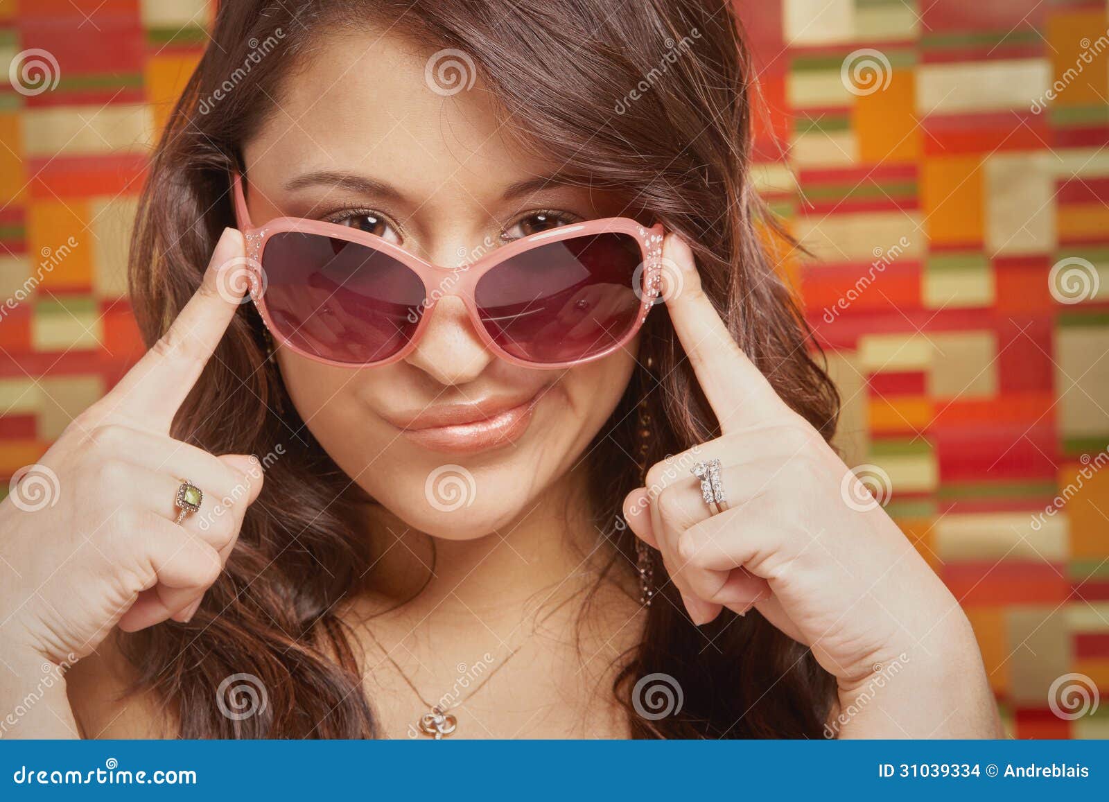 Playful Expression Young Woman Stock Images - Image: 31039334