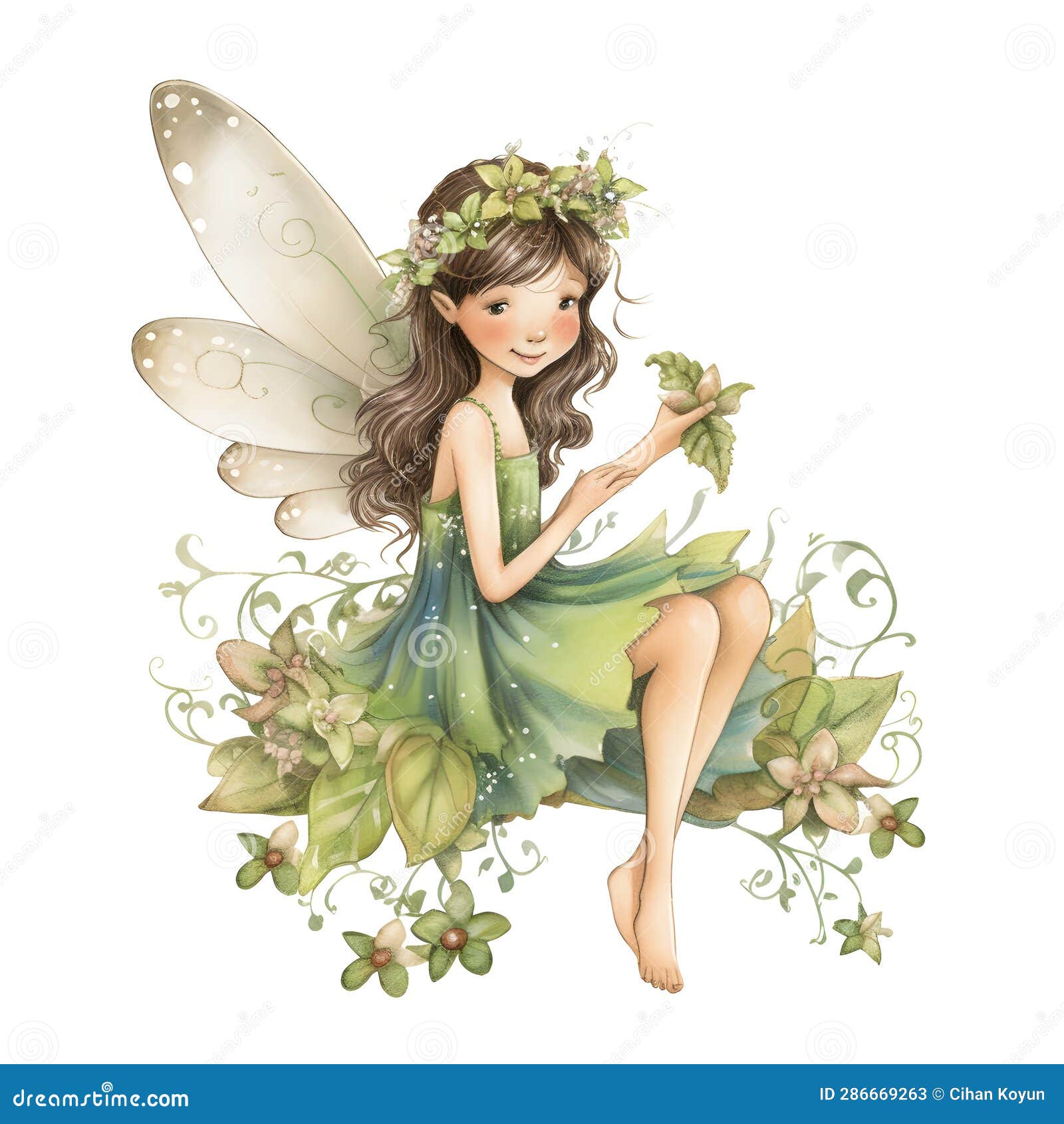 Playful Fairy Sprite Vector Stock Illustration - Illustration of wizard ...