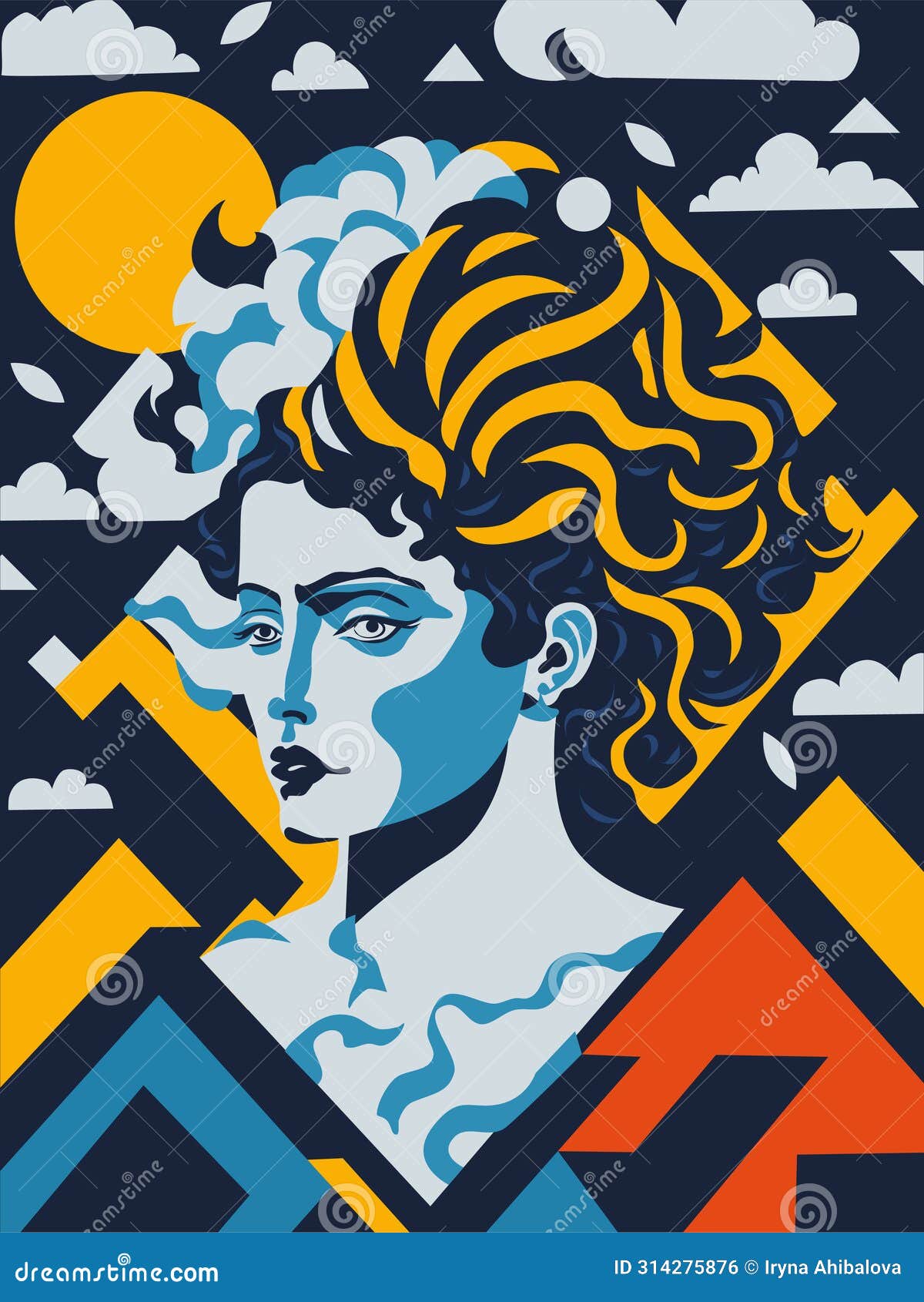 Playful Fusion of Matisse and Cubism with CoCo Stock Illustration ...