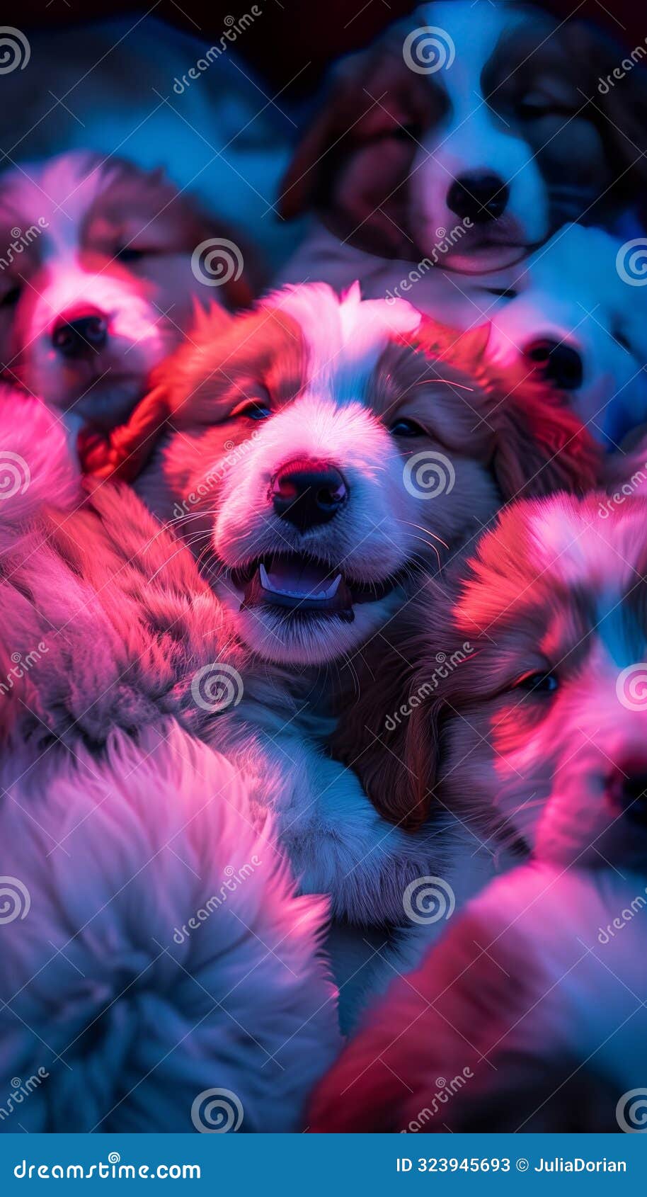 Playful Geometric Puppies in Bright Neon Watercolors, Colorful and ... Playful Geometric Puppies in Bright Neon Watercolors, Colorful and ...