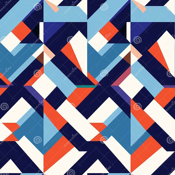 Playful Geometric Squares with Bold Patterns and Sharp Angles Stock ...