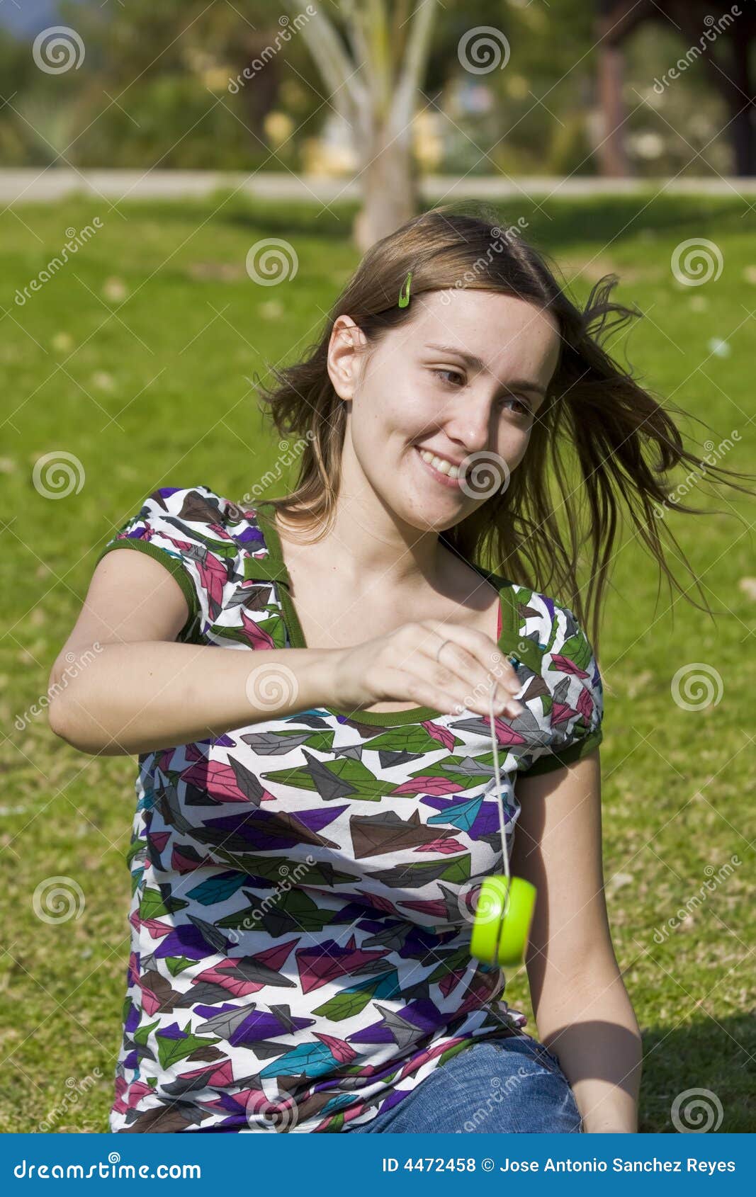 Playful girl stock photo. Image of happiness, colored - 4472458
