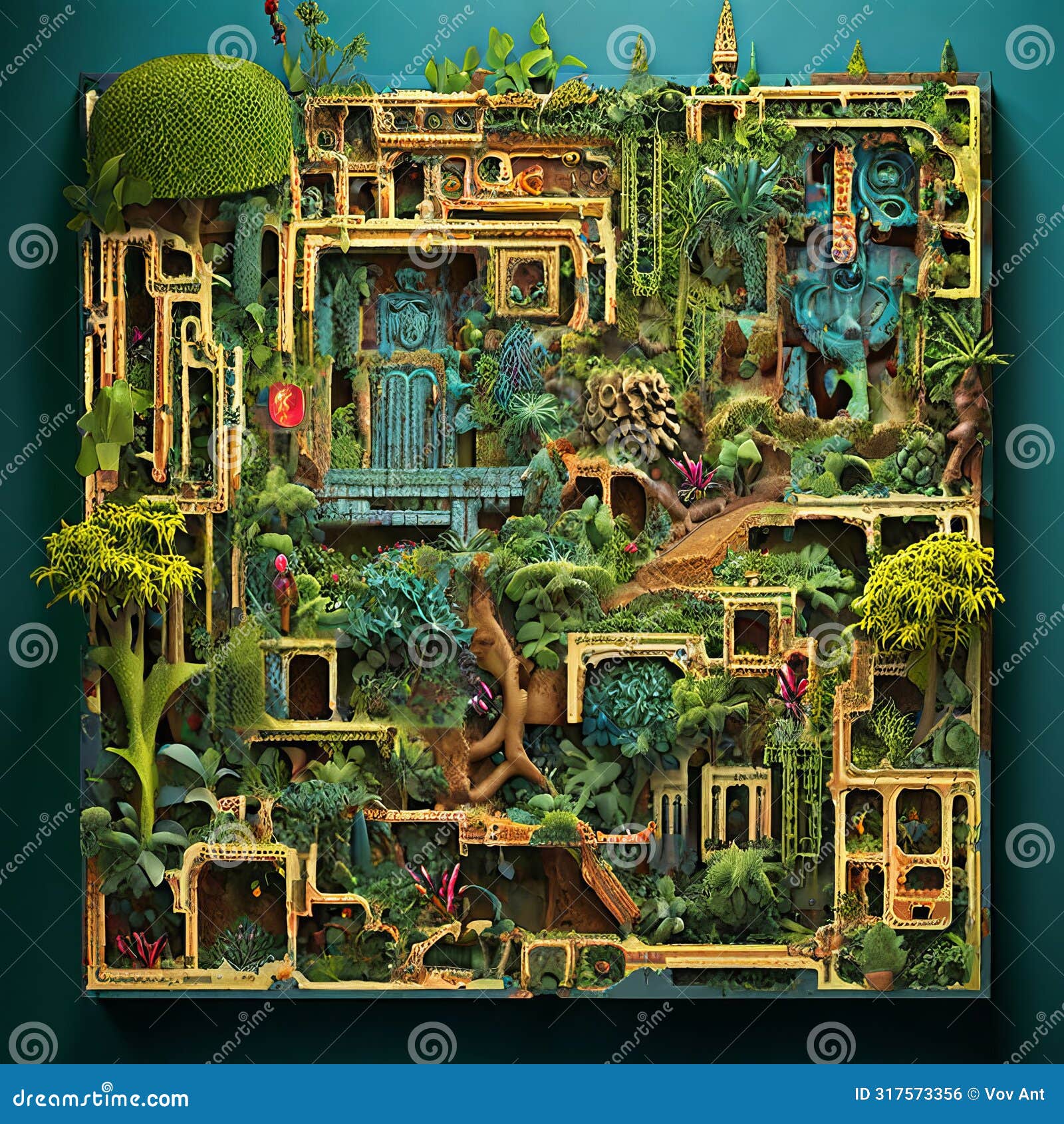 Interactive Designs With Hidden Objects, Mazes, And Puzzles, Po Stock ...